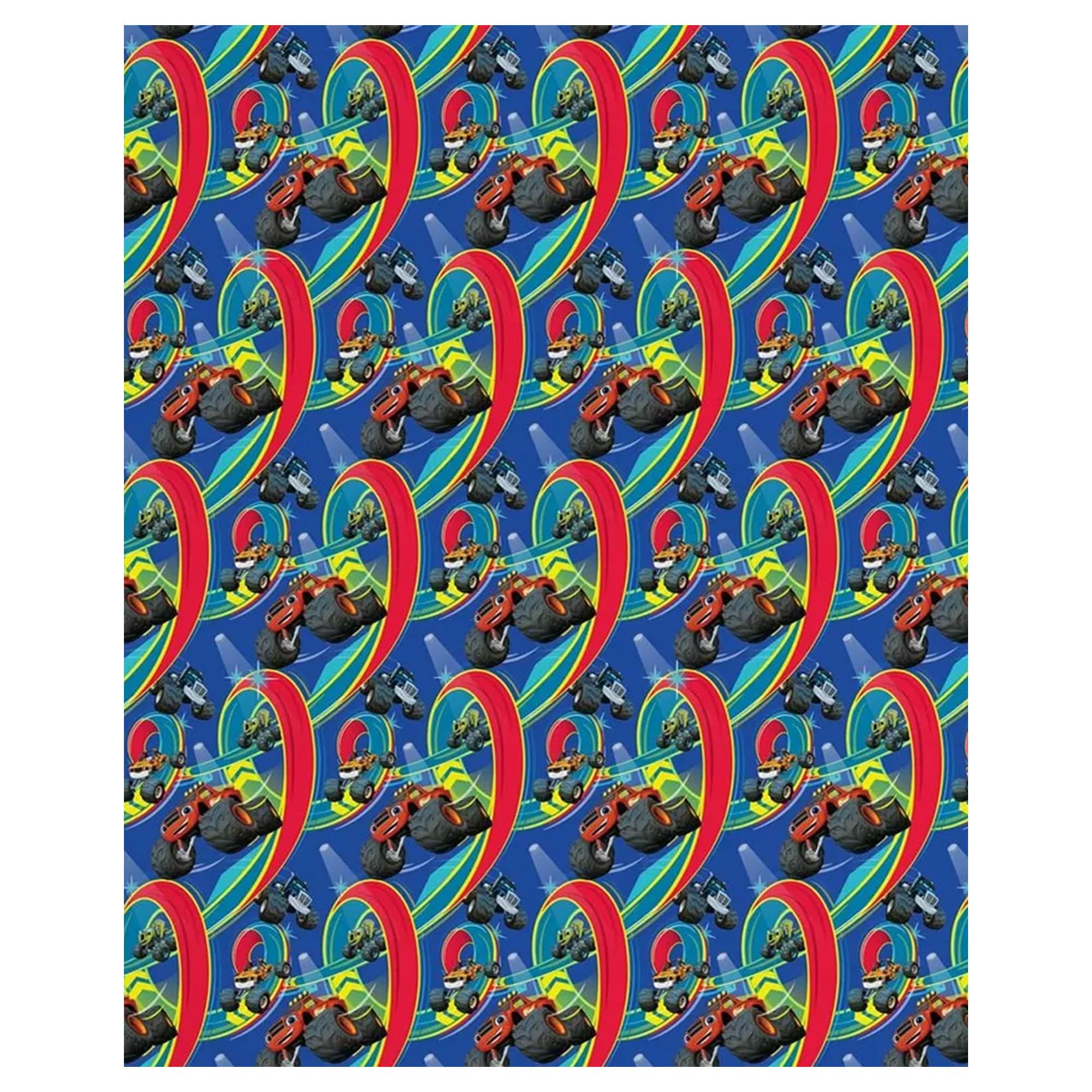 Blaze and The Monster Machines Single Duvet Cover - Blazing Speeed Design - Officially Licensed Reversible Two Sided Design