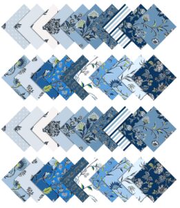 soimoi block print precut 5-inch cotton fabric quilting squares charm pack diy patchwork sewing craft