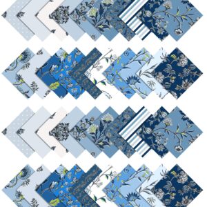 Soimoi Block Print Precut 5-inch Cotton Fabric Quilting Squares Charm Pack DIY Patchwork Sewing Craft