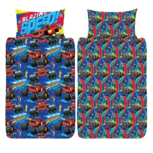 blaze and the monster machines single duvet cover - blazing speeed design - officially licensed reversible two sided design