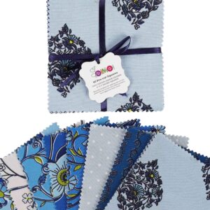 Soimoi Block Print Precut 5-inch Cotton Fabric Quilting Squares Charm Pack DIY Patchwork Sewing Craft