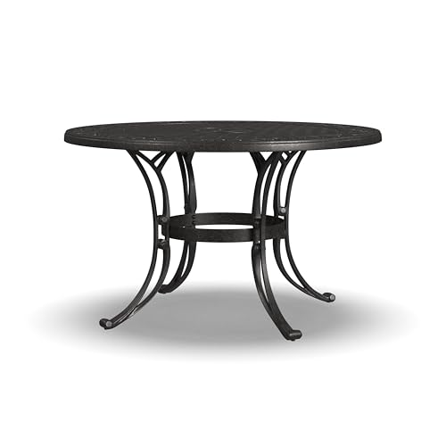 Homestyles Sanibel Black Outdoor Dining Table, Bronze, 48" Table, Sanibel