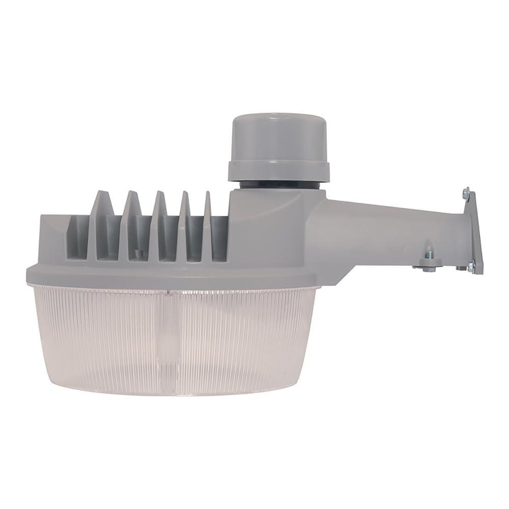 HALO Outdoor 650-Watt Equivalent Integrated LED Grey Outdoor Dusk to Dawn Area Light, 10000 Lumens, 4000K