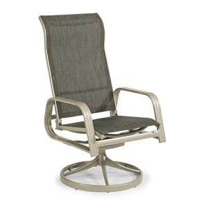 Homestyles Captiva Gray Outdoor Swivel Rocking Chair