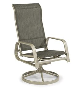 homestyles captiva gray outdoor swivel rocking chair