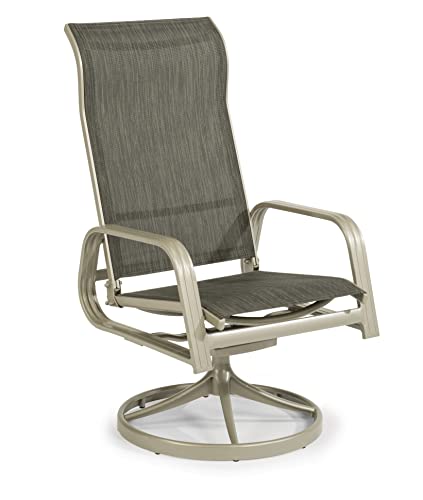 Homestyles Captiva Gray Outdoor Swivel Rocking Chair