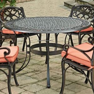 Homestyles Sanibel Black Outdoor Dining Table, Bronze, 48" Table, Sanibel