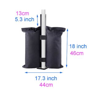 TESSLOVE Industrial Grade Weight Bags, Sand Bags Leg Weights for Pop up Canopy Tent, Patio Umbrella, Outdoor Furniture(Bags Only, Sand Excluded)