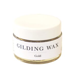 jolie gilding wax – metallic finish for furniture, hardware, and décor, gold, 1 ounce [30ml]