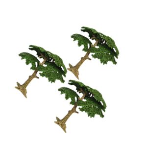 kisangel 3pc model trees railroad scenery trees model train architecture trees fake trees diorama tree for diy crafts miniature landscape size s