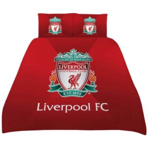 liverpool fc gradient double duvet and pillow case set