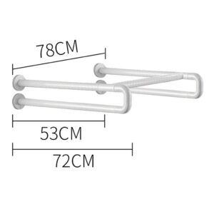 Grab Bars Handle Safety Support Hand Rails, Bathroom Stainless Steel Washbasin Grab Bar, Shower Grab Bar Nylon Outer Tube Elderly Disabled Wash Support Non-slip Rail Toilet Wash Basin Safety Handrail