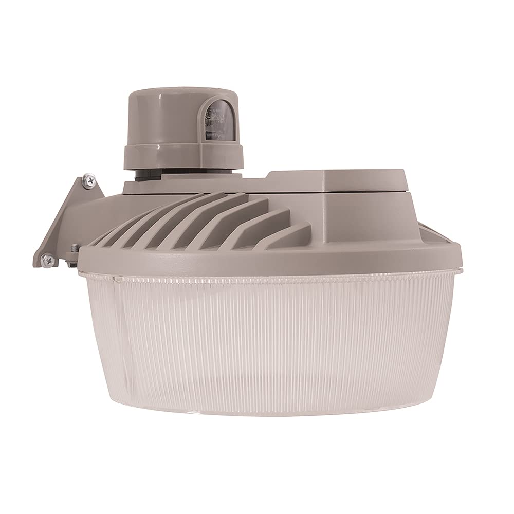 HALO Outdoor 650-Watt Equivalent Integrated LED Grey Outdoor Dusk to Dawn Area Light, 10000 Lumens, 4000K