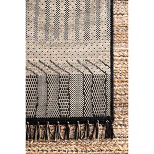 nuLOOM Indoor/Outdoor Modern Moroccan Megan Area Rug, 4' x 6', Grey