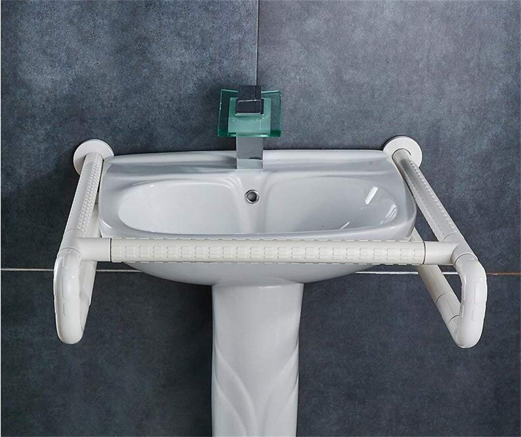 Grab Bars Handle Safety Support Hand Rails, Bathroom Stainless Steel Washbasin Grab Bar, Shower Grab Bar Nylon Outer Tube Elderly Disabled Wash Support Non-slip Rail Toilet Wash Basin Safety Handrail