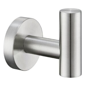 angle simple robe towel hook brushed nickel, sus304 stainless steel bathroom towel holder, kitchen shower towel hanger, wall mount