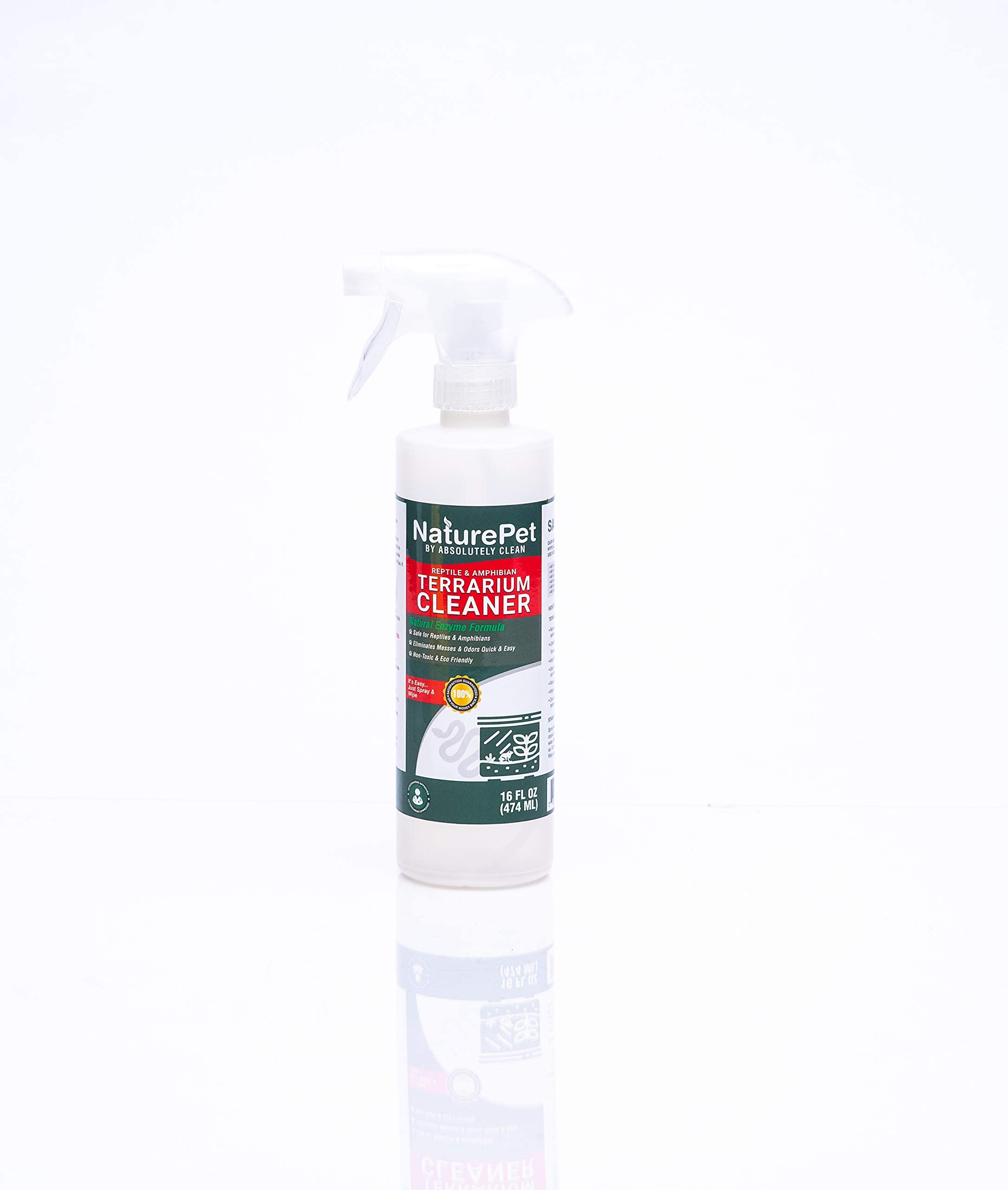 NaturePet Reptile & Amphibian Terrarium Cleaner (16oz Spray Bottle)