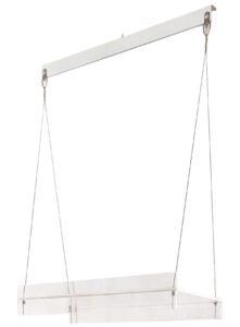 supremetech hanging acrylic shelves for windows (16" wide, 1 shelf - 26" tall)