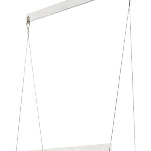 SUPREMETECH Hanging Acrylic Shelves for Windows (16" Wide, 1 Shelf - 26" Tall)