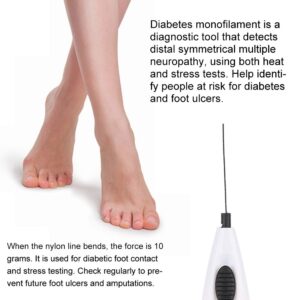 Monofilament Pen, Diabetic Monofilament Tester Pen, 10 Gram Foot Neuropathy Screening Test, Foot Probe Nerve Skin Contact Needle Diabetic Diagnostic