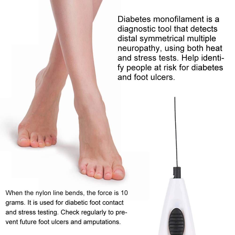 Monofilament Pen, Diabetic Monofilament Tester Pen, 10 Gram Foot Neuropathy Screening Test, Foot Probe Nerve Skin Contact Needle Diabetic Diagnostic