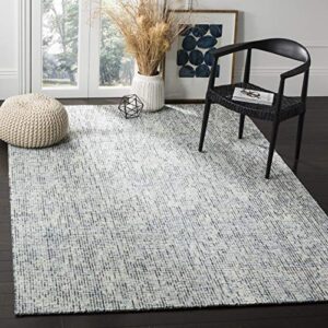 safavieh abstract collection 8' square blue/charcoal abt468b handmade premium wool area rug