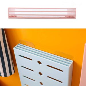 QIANSHENG Plastic Kitchen Knife Block Wall Mounted Knife Holder Storage Rack Drain Shelf 3 Slots Knife Rest Knife Organizer