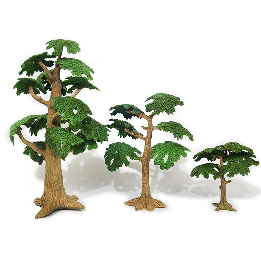 Kisangel 3PC Model Trees Railroad Scenery Trees Model Train Architecture Trees Fake Trees Diorama Tree for DIY Crafts Miniature Landscape Size S