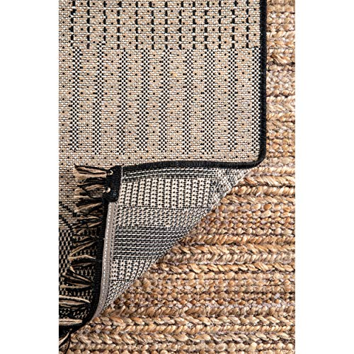 nuLOOM Indoor/Outdoor Modern Moroccan Megan Area Rug, 4' x 6', Grey