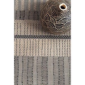 nuLOOM Indoor/Outdoor Modern Moroccan Megan Area Rug, 4' x 6', Grey