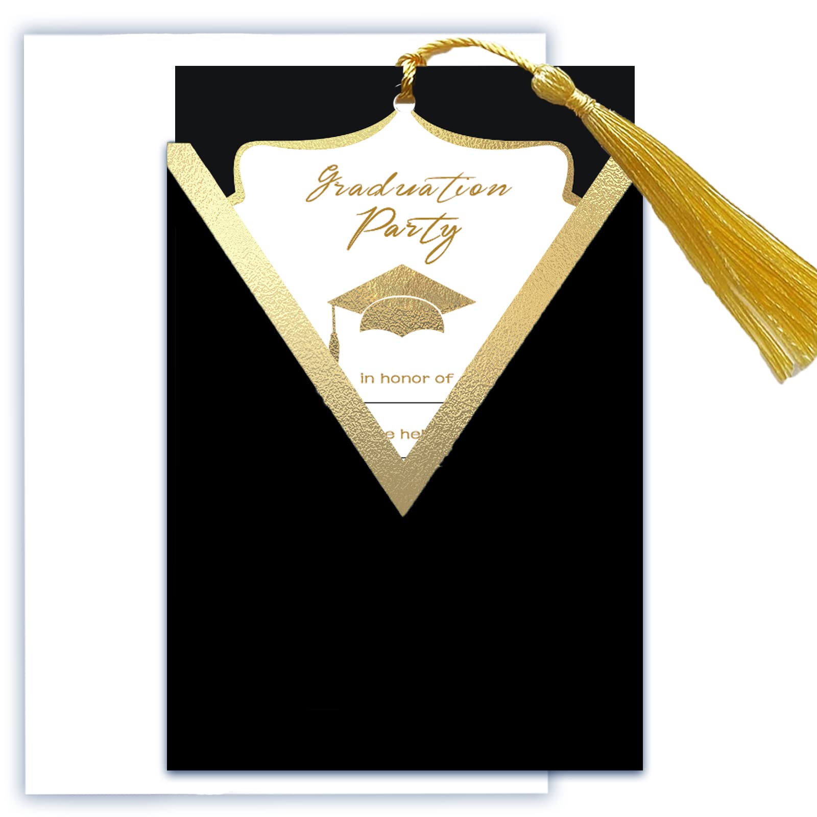 AMINORD Graduation Invitations 2024 - Class of 2024 Graduation Party Supplies -12 Pack Graduation Party Invitations Cards with Envelopes