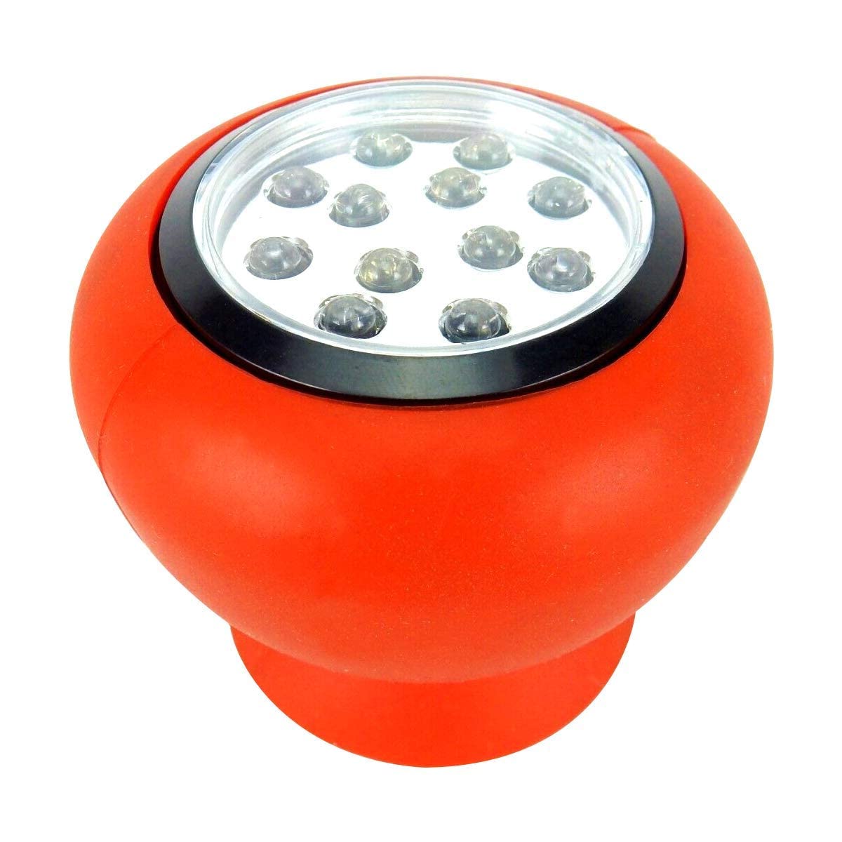 Sweda Suction Cup Emergency Flashlight - 8 White LEDs & 4 Red Flashing LEDs, Handy LED Worklight with Emergency Flasher, Portable Flashlight for Home, Car, & Camping, #FA5167 (Lot of 3)