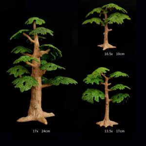 Kisangel 3PC Model Trees Railroad Scenery Trees Model Train Architecture Trees Fake Trees Diorama Tree for DIY Crafts Miniature Landscape Size S