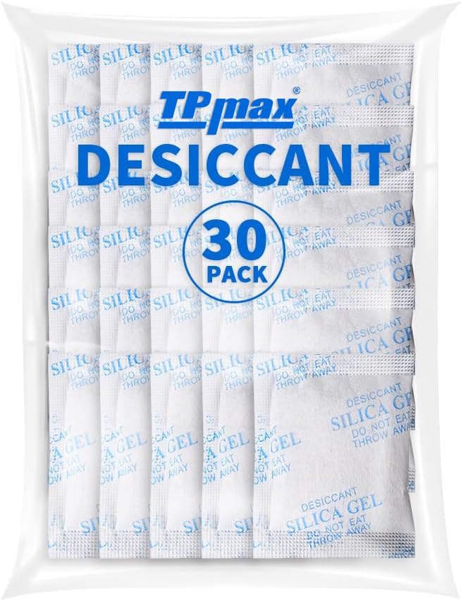 30 Packets 10 Gram Silica Gel Desiccant Pockets Bags Packs Absorber Dehumidifiers