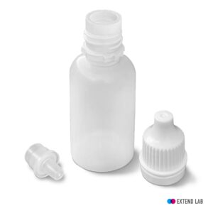 EXTEND LAB 10 PCS 15ml Plastic Dropper Bottle - Squeezable Eye Dropper Bottles - Refillable Mini Dropper Bottles with Srew Cap - Ideal for Essence, Oil