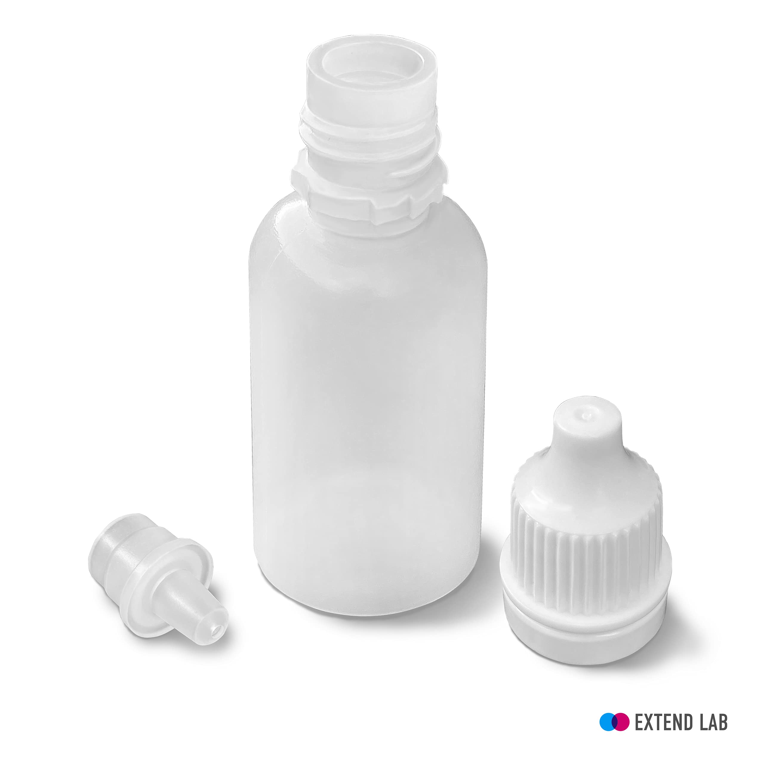 EXTEND LAB 10 PCS 15ml Plastic Dropper Bottle - Squeezable Eye Dropper Bottles - Refillable Mini Dropper Bottles with Srew Cap - Ideal for Essence, Oil