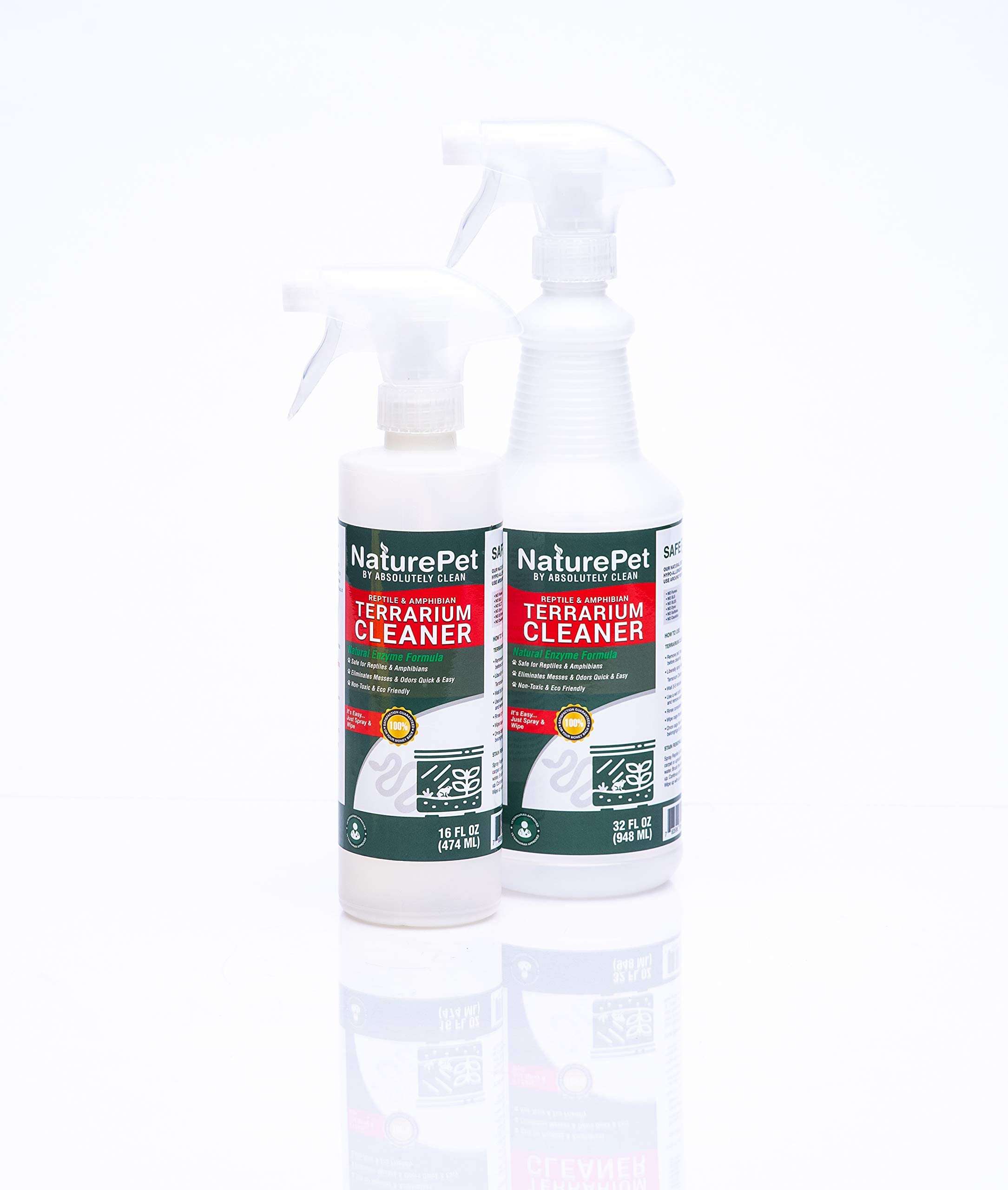 NaturePet Reptile & Amphibian Terrarium Cleaner (16oz Spray Bottle)