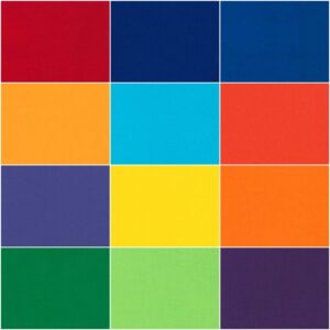 Kona Cotton Solids Bright Rainbow Ten Square 42 10-inch Squares Layer Cake Robert Kaufman TEN-655-42