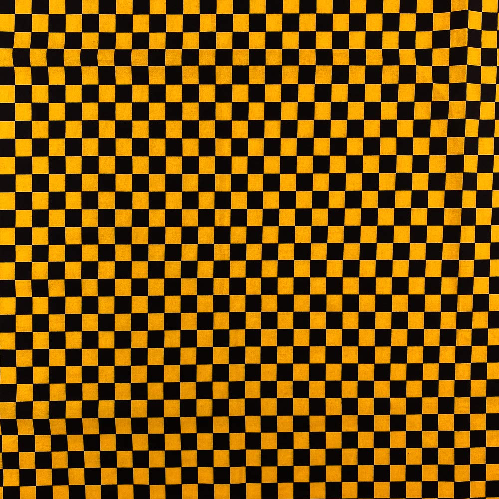 Checkered Print 100% Cotton Geometric Fabric 58/60" Wide Sold BTY (Black/White)