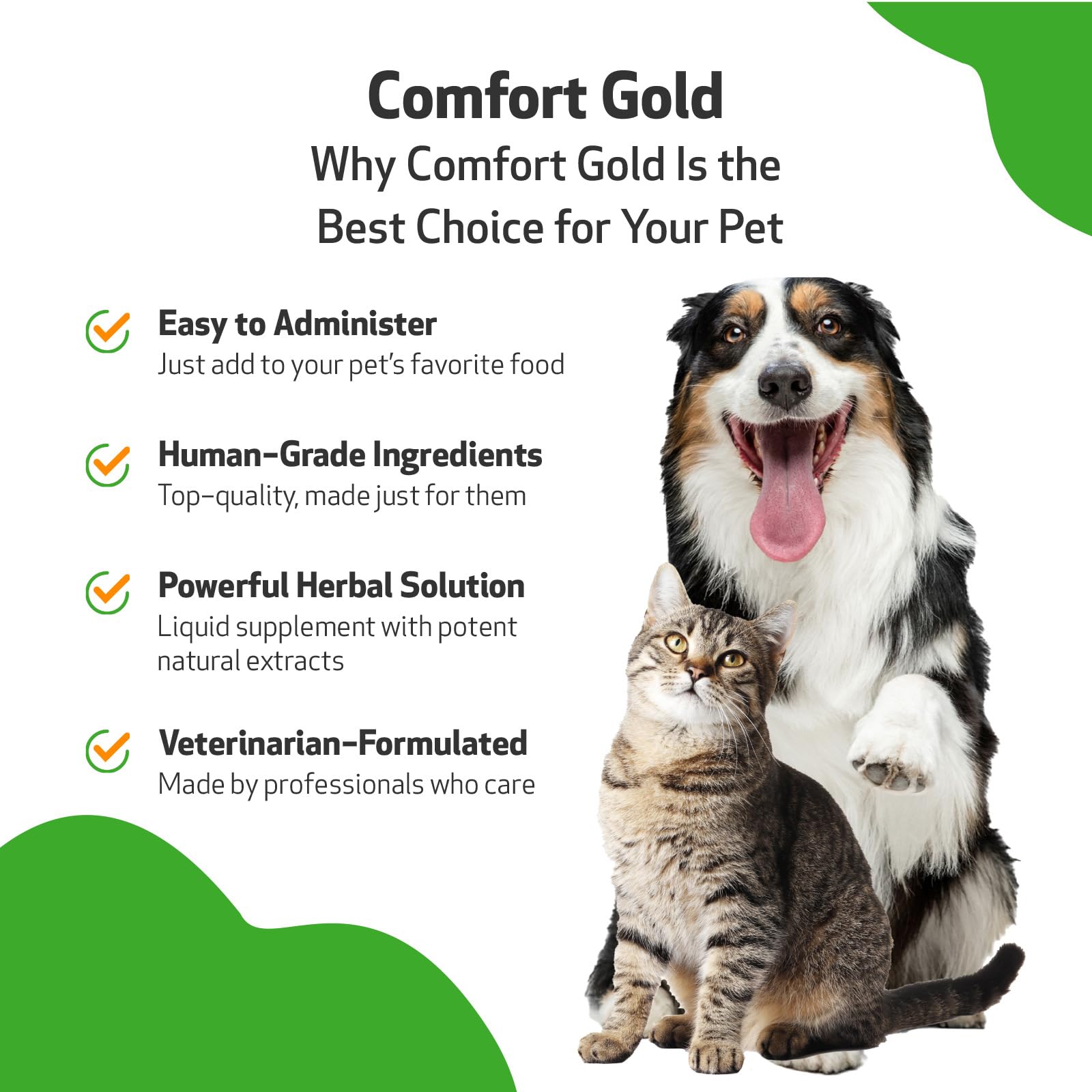 Pet Wellbeing Comfort Gold for Dogs - Supports Canine Physical Comfort, Healthy Circulation, Corydalis, Turmeric - Veterinarian-Formulated Herbal Supplement 4 oz (118 ml)