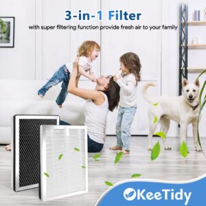 25 Replacement Filters Compatible with MA Air Puri-fier 25 Series B1/S1/W1, H13 True HEPA and Activated Carbon Filters, 3 in 1 Pre-Filters, 1 Set, By KeeTidy