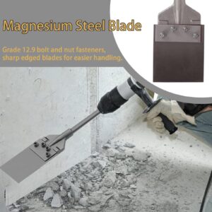 MYOYAY 6" SDS Max Floor Scraper - 25" Heavy-Duty Rotary Hammer Drill Tool, Durable Thinset Removal Chisel Bit for Effortless Tile, Vinyl, Linoleum, Hardwood, Concrete, and Mortar Floor Renovation