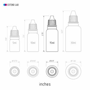 EXTEND LAB 10 PCS 15ml Plastic Dropper Bottle - Squeezable Eye Dropper Bottles - Refillable Mini Dropper Bottles with Srew Cap - Ideal for Essence, Oil