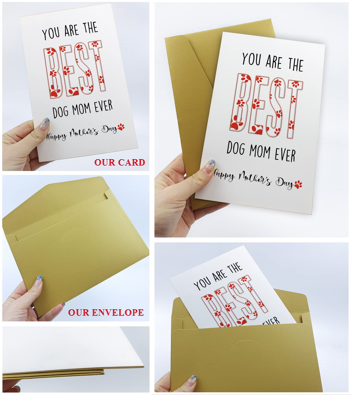 Card for Mom Mother's Day Card, Funny Birthday Greeting Card for Mommy Mama, Original Rude Punch Her Face Humor Card for Mother