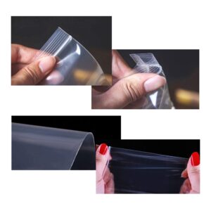 Clear Zipper Poly Bags 4x6'' 100ct Zip Reclosable Lock Baggies 2mil Zip Plastic Bags for Prints Cards Beads Arts Crafts Cookies Soap Jewelry Candies 2 Sizes to Choose from