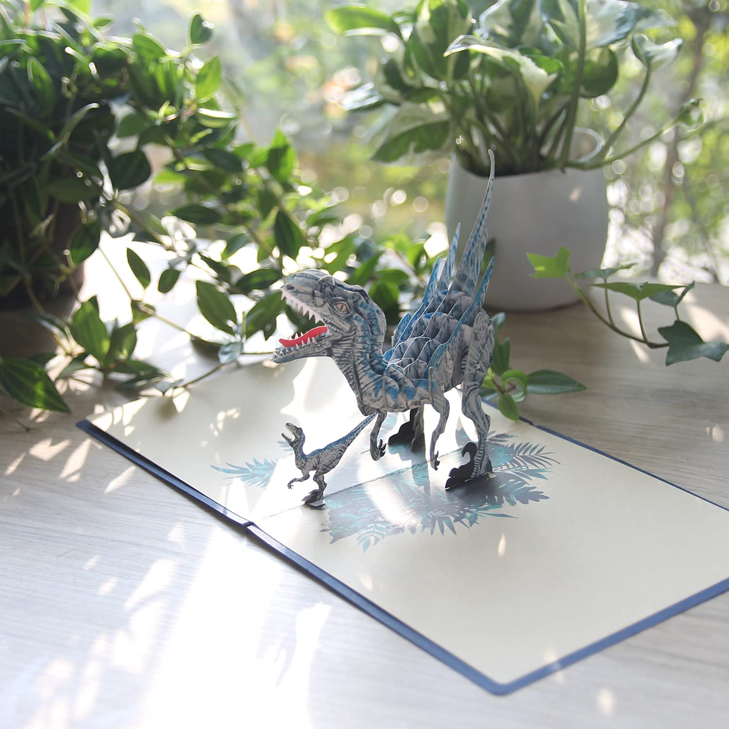 CUTE POPUP - Father's Day Card, T-rex Dinosaur Pop Up Card | Birthday Pop Up Card | Pop Up Cards for Kid | Birthday Card - Perfect Keepsake for Mom, Daughter or Anyone