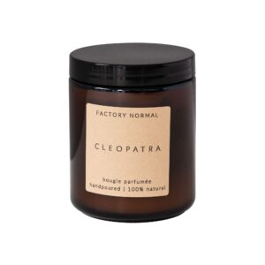 cleopatra floral scented soy candles, factory normal handmade amber jar candle, 8oz, 20-35 hour burn time