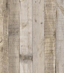 anmon wood contact paper 17.7" x 118" peel and stick wallpaper, grey distressed wood wallpaper shiplap self adhesive removable wall paper, wood look plank rustic natural contact paper for wall