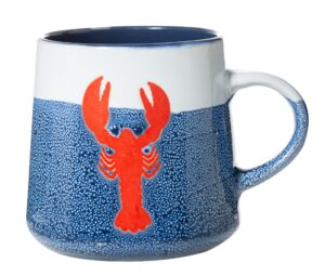 cape shore 16oz stoneware glazed artisan mug (lobster)