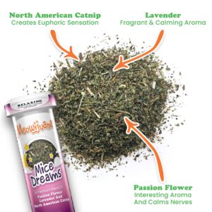 Meowijuana | Sleepy Time Bundle | Get Hung Refillable Moon and Stars Toy and Mice Dreams Catnip Blend| Promotes Play and Cat Health | Includes North American Organic Catnip